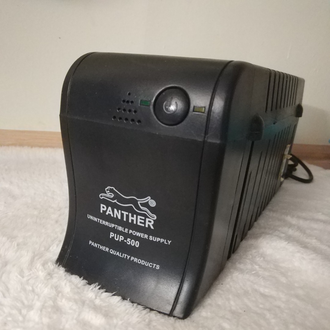 Panther Uninterruptible Power Supply PUP-500 Surge Protector Backup ...