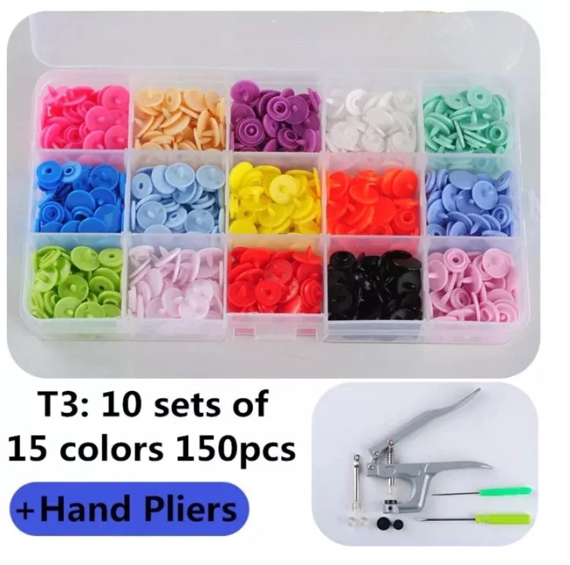 Plastic Snap Button Kit, Hobbies & Toys, Stationary & Craft, Craft ...