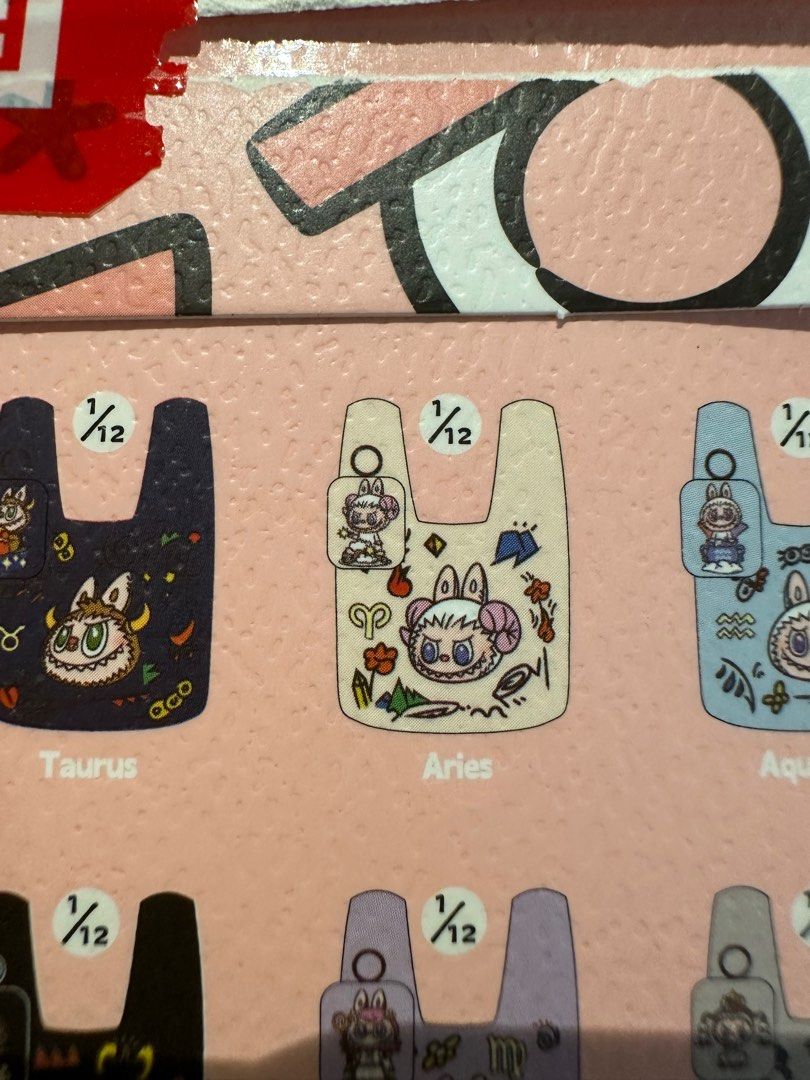 WTS/WTT (Aries) Pop mart labubu - constellation blind box messenger bag ...