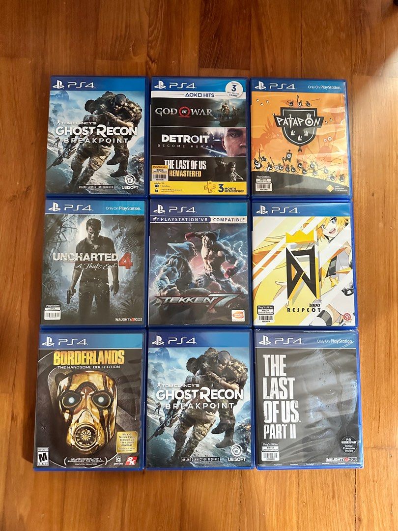 PS4 game Ghost Recon breakpoint / God of war + Detroit become human ...