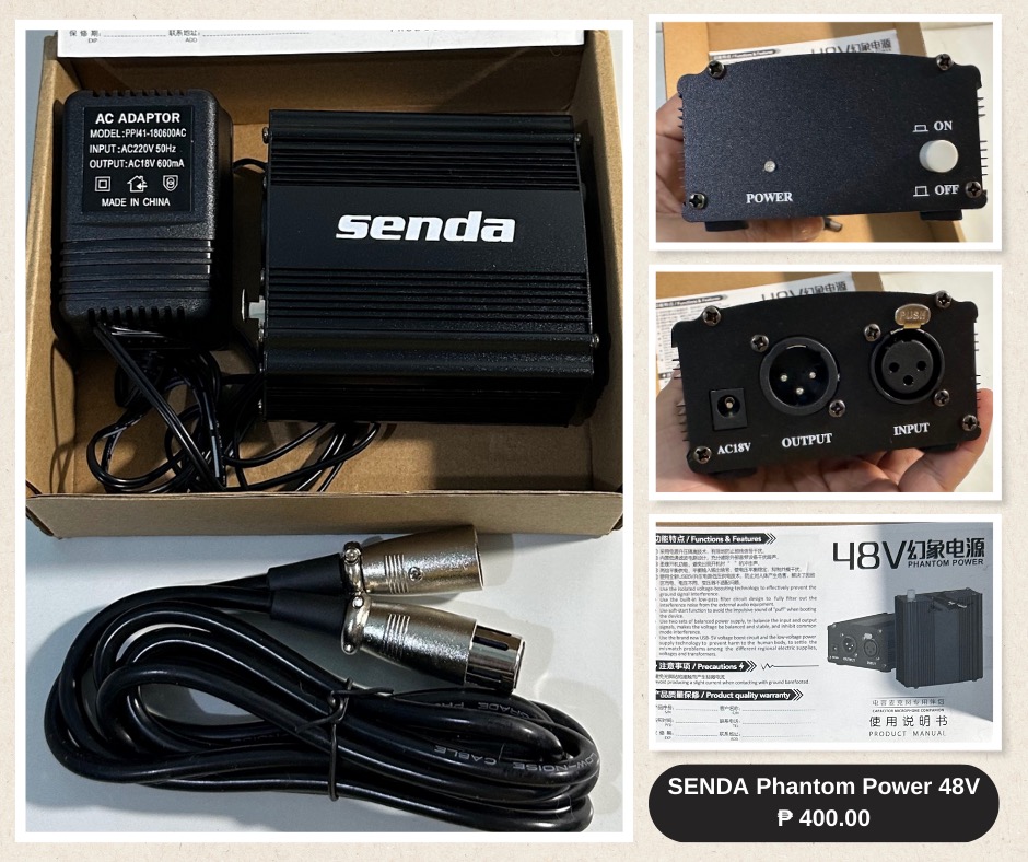 SENDA Phantom Power 48V, Audio, Other Audio Equipment on Carousell