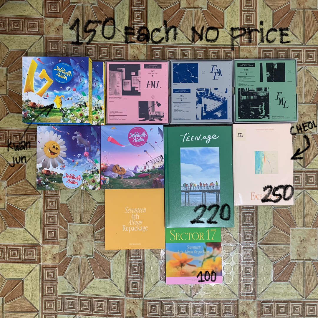 Seventeen Assorted Albums (Fml, Fts Carver, Teen age, Heaven, Sector 17 ...