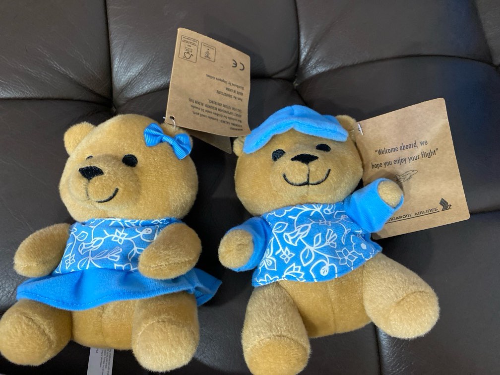 Singapore Airlines SQ SIA Beary bears, Hobbies & Toys, Memorabilia ...