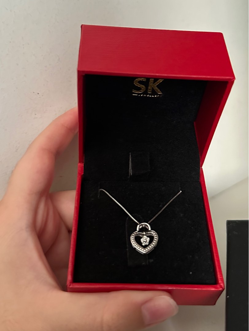 Sk jewellery heart necklace store