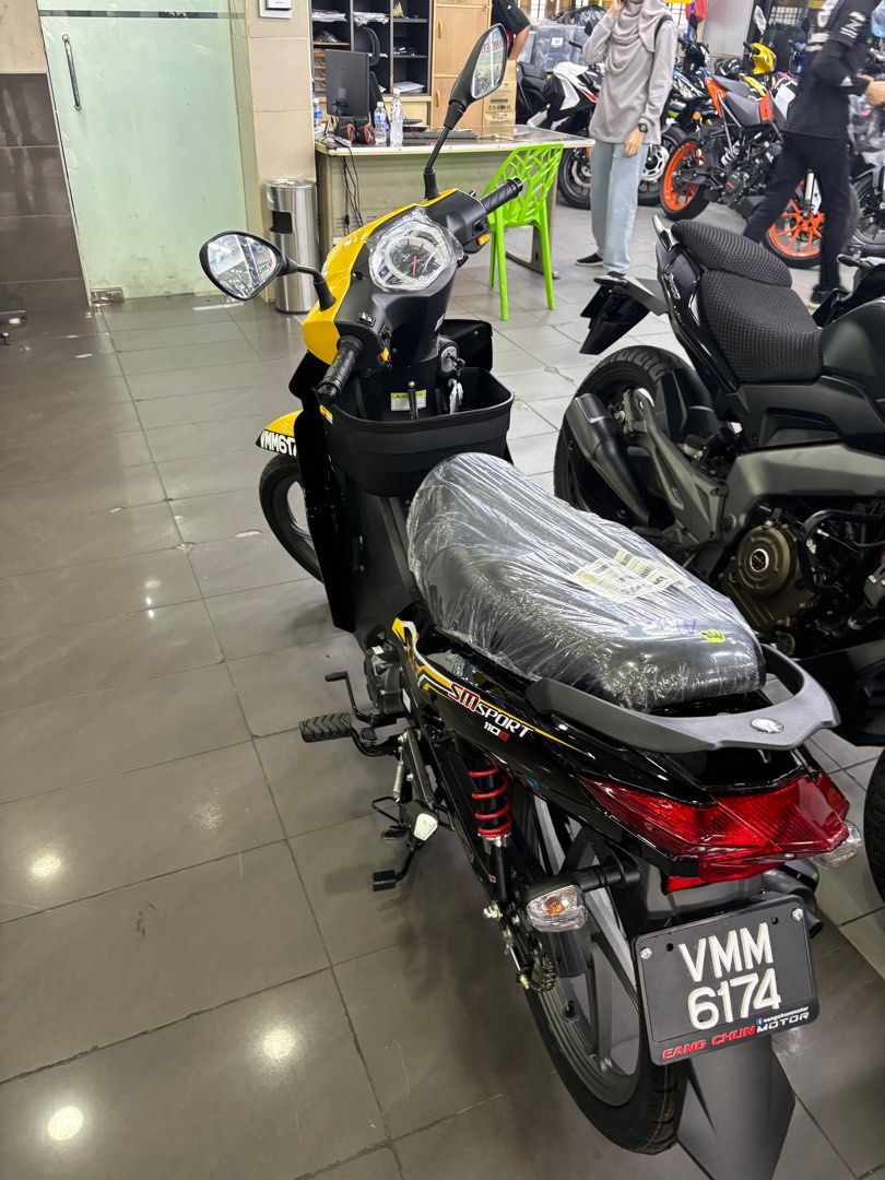 SM Sport 110E 2024 almost new low Mileage, Motorbikes on Carousell