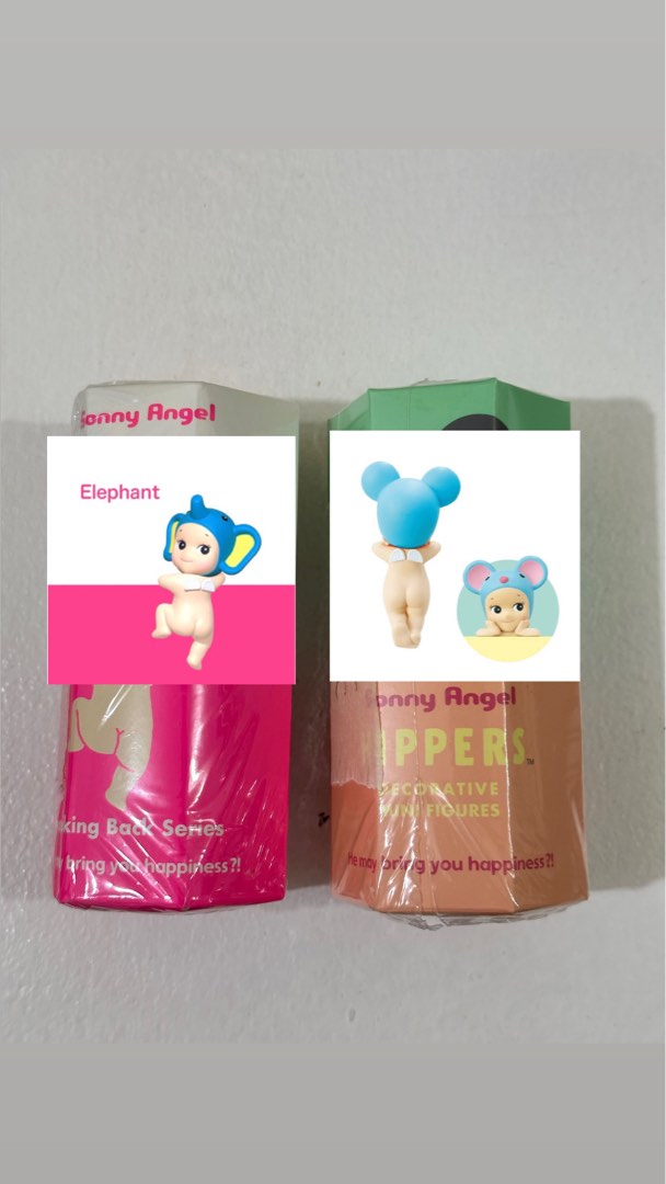 Sonny Angels - Mouse Hipper and LBH Elephant, Hobbies & Toys, Toys ...