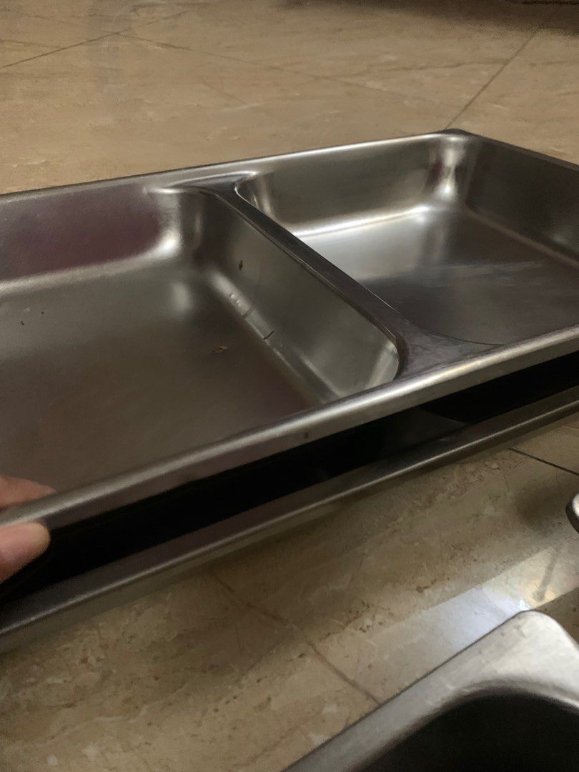 Stainless Steel Buffet Tray, Furniture & Home Living, Home Improvement ...