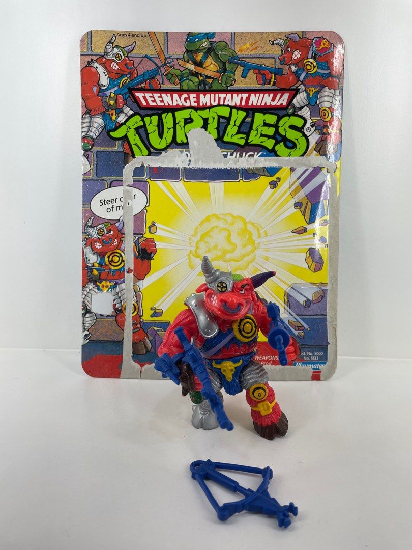 TMNT Teenage Mutant Ninja Turtles Ground Chuck Figure Playmates vintage ...