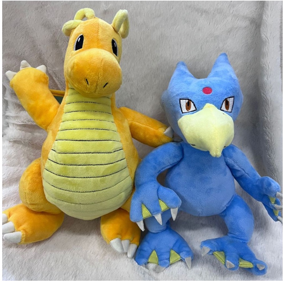 TOMY 12'' POKEMON DRAGONITE & GOLDUCK PLUSH TOYS, Hobbies & Toys, Toys ...