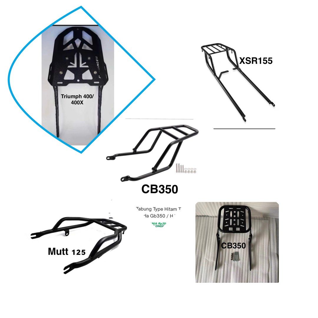 Top box rack XSR155 Mutt CB350 Hness GB350 Triumph speed 400 400X CB150 ...