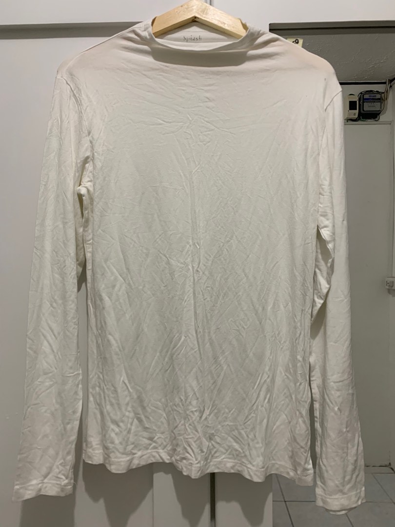 Turtle Neck Plain White, Women's Fashion, Tops, Longsleeves on Carousell