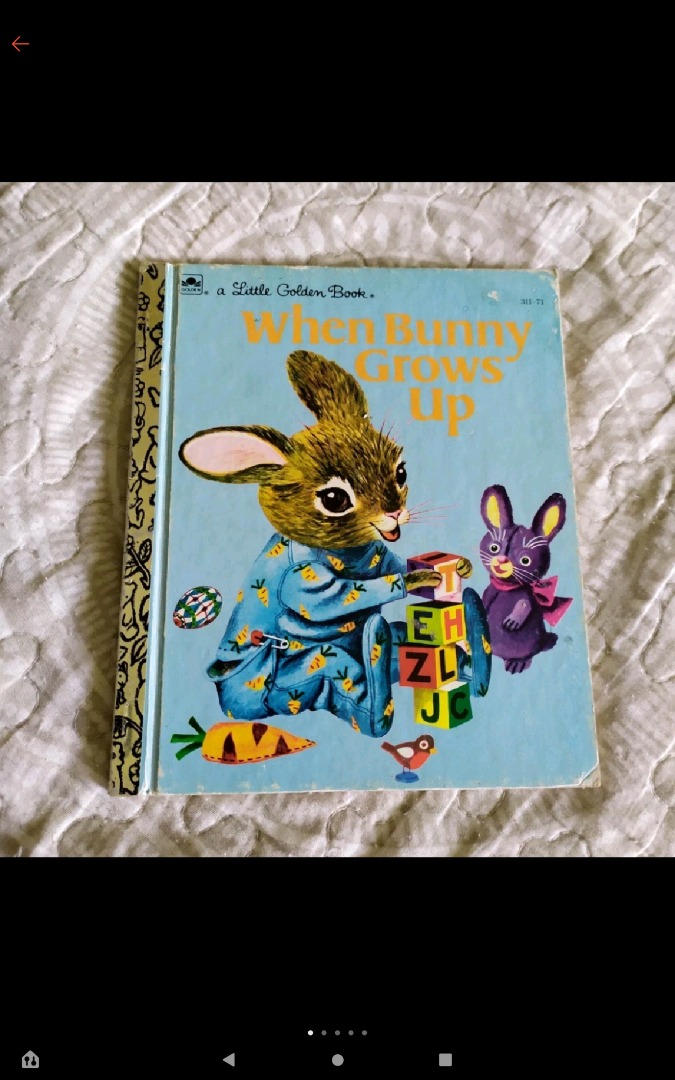 VINTAGE LITTLE GOLDEN BOOK: When Bunny Grows Up by PATSY SCARRY ...
