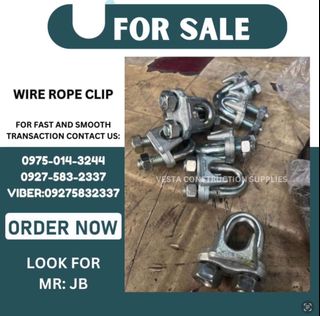 GI Wire Rope Clip 12mm, Commercial & Industrial, Industrial Equipment ...