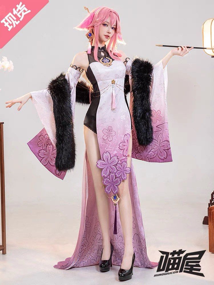 AVAIL NOW Yae Miko Qipao Miaowu Genshin Impact cosplay cos, Hobbies ...