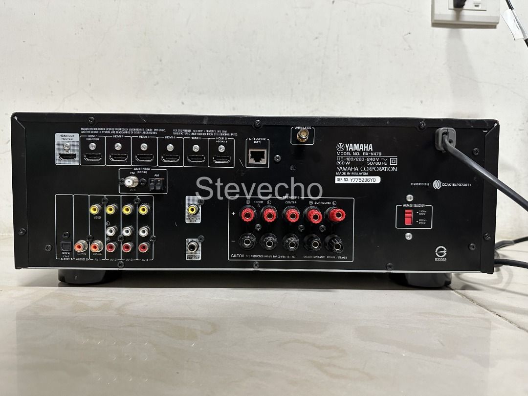 YAMAHA RX V479 家庭劇院 5.1 環繞擴大機 4K 3D /HDMI WI-FI 藍芽 原廠遙控器, 耳機及錄音音訊設備, 其他 ...