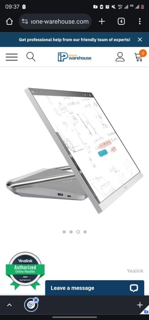 （原價16000）Yealink A24 DeskVision商用高階顯示視像系統 4K視像會議 全新 touch screen 觸屏, 電腦 ...