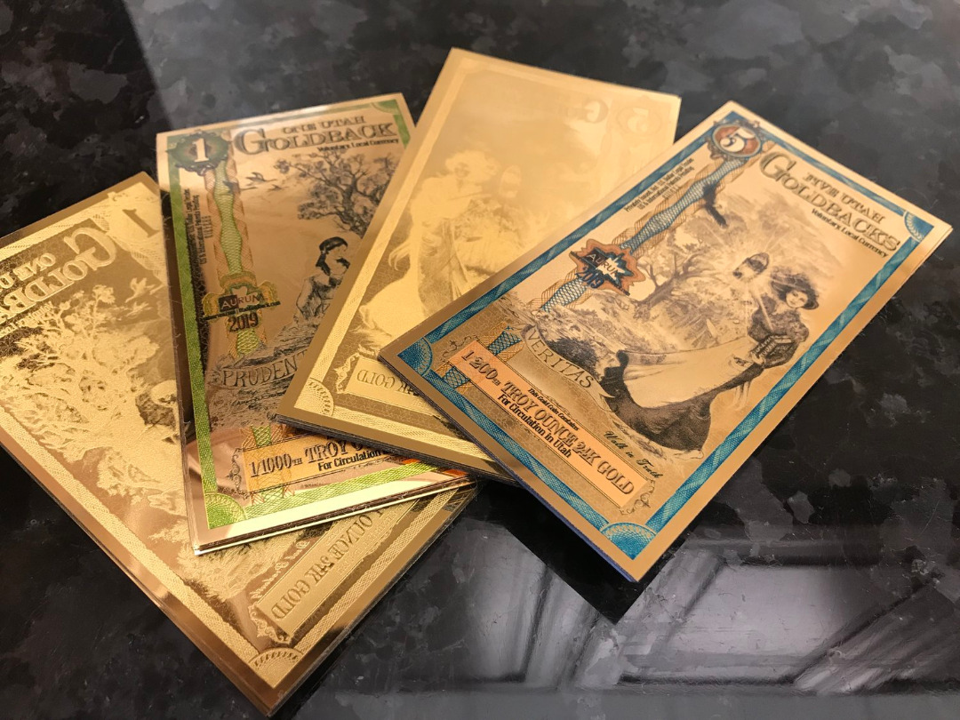 1/1000 oz .999 fine Gold notes / Goldbacks Collectors Item / Made from ...