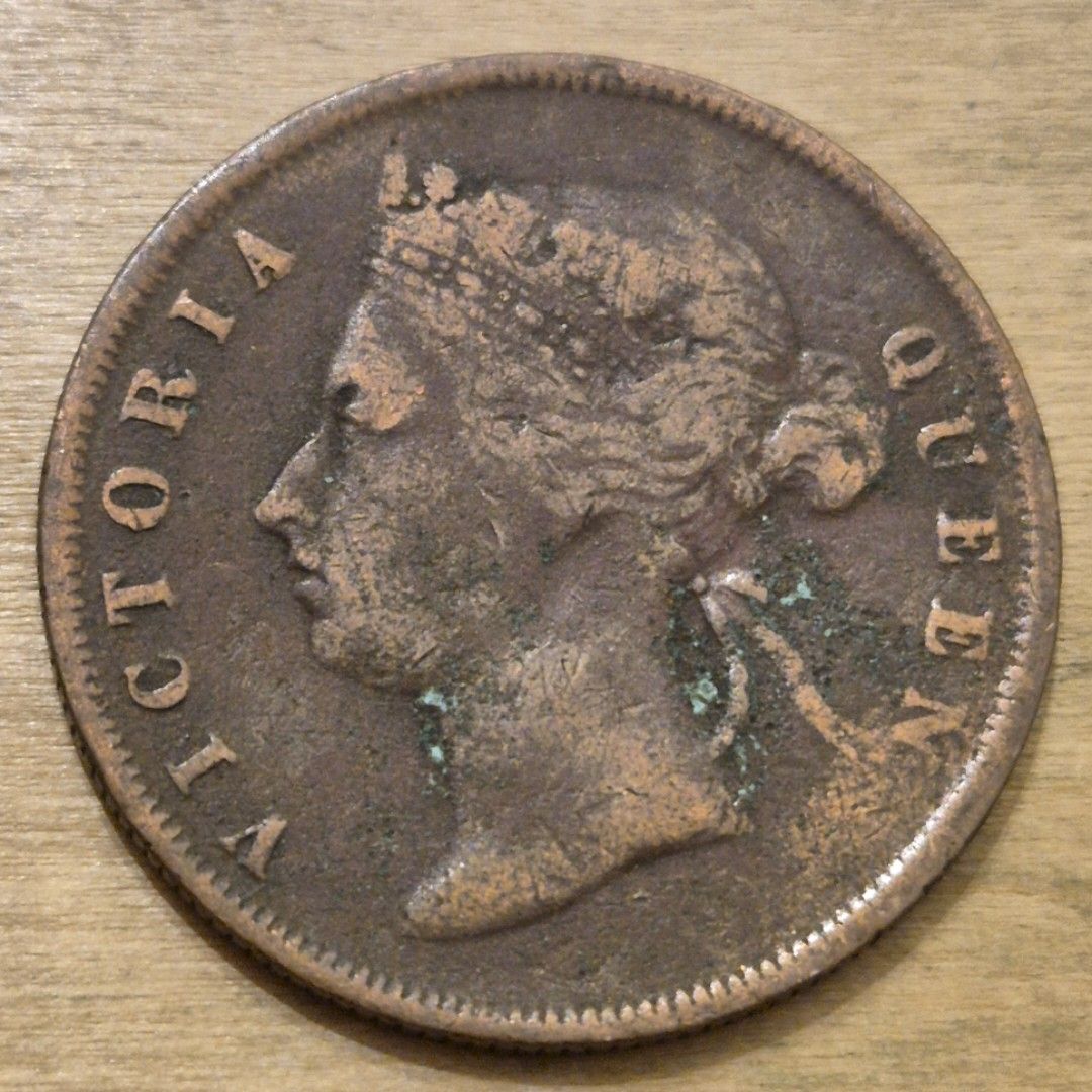 1897 Straits Settlement Queen Victoria 1 Cent Coin, Hobbies & Toys ...