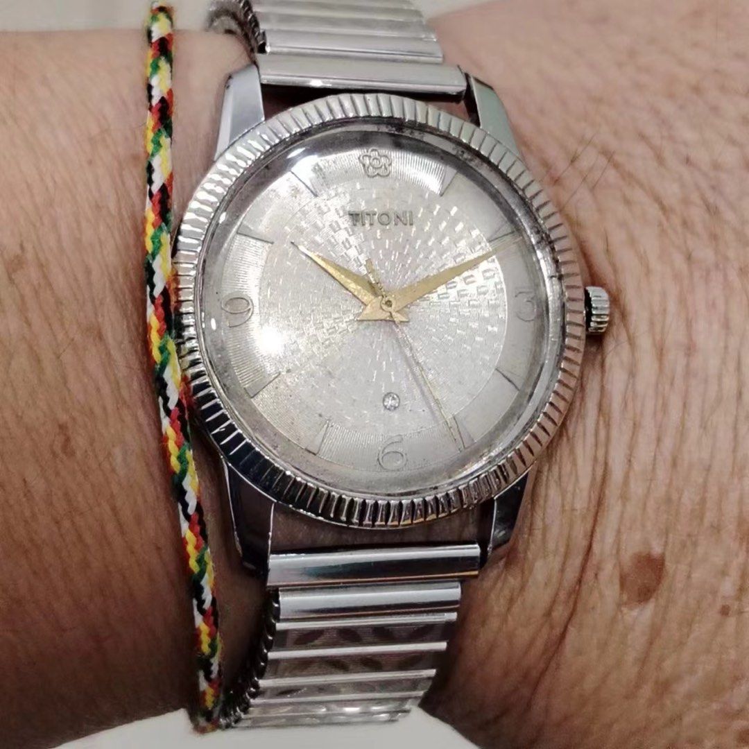 1960s vintage watch Titoni Diamond, Men's Fashion, Watches ...