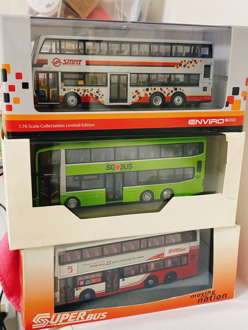 3 x 1:76 Singapore Bus Model Diecast, Hobbies & Toys, Memorabilia ...