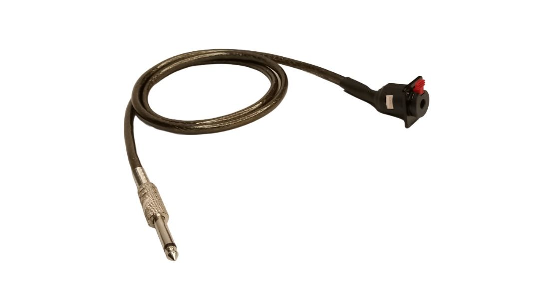 6.35mm MALE TS MONO to PL55 FEMALE CHASSIS, BEST FOR MICROPHONE INPUT ...