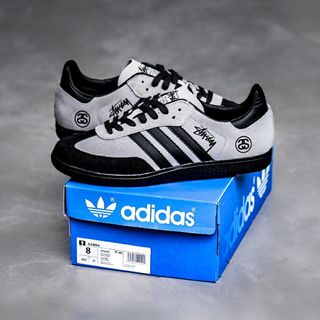 Adidas Samba X Stussy, Fesyen Pria, Sepatu , Sneakers di Carousell