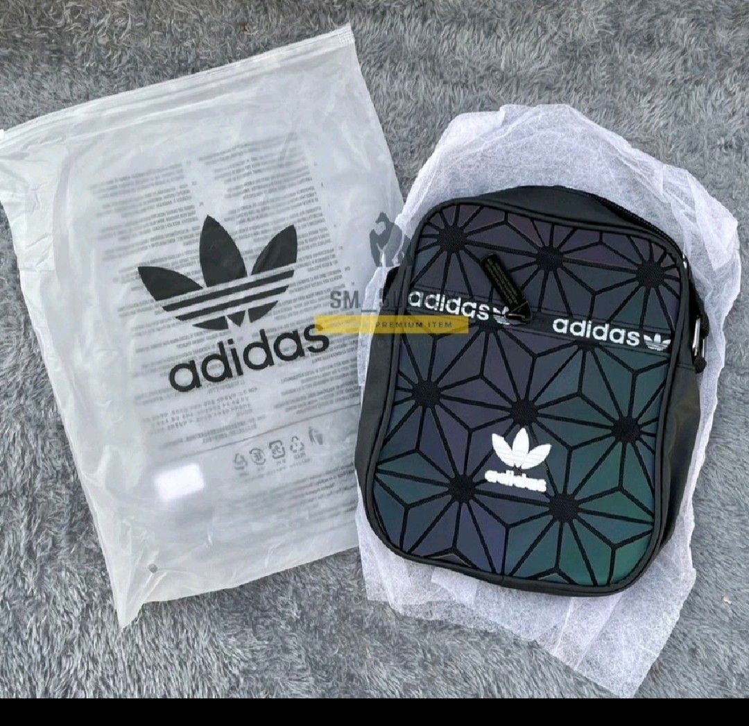 Adidas Sling Bag ada 3 varian reflektif new mewah, Fesyen Pria, Jam ...