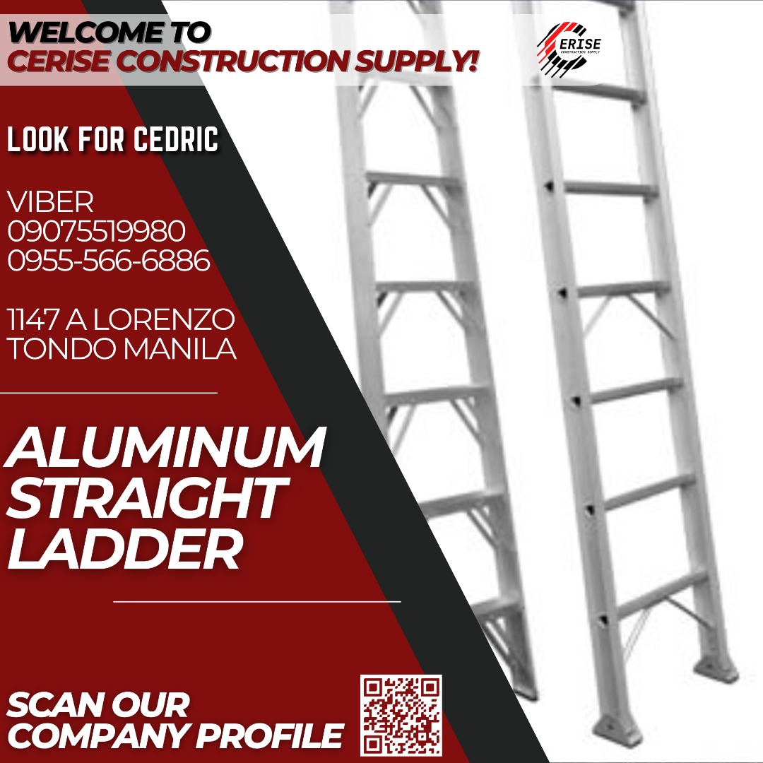 ALUMINUM STRAIGHT LADDER, Commercial & Industrial, Construction ...