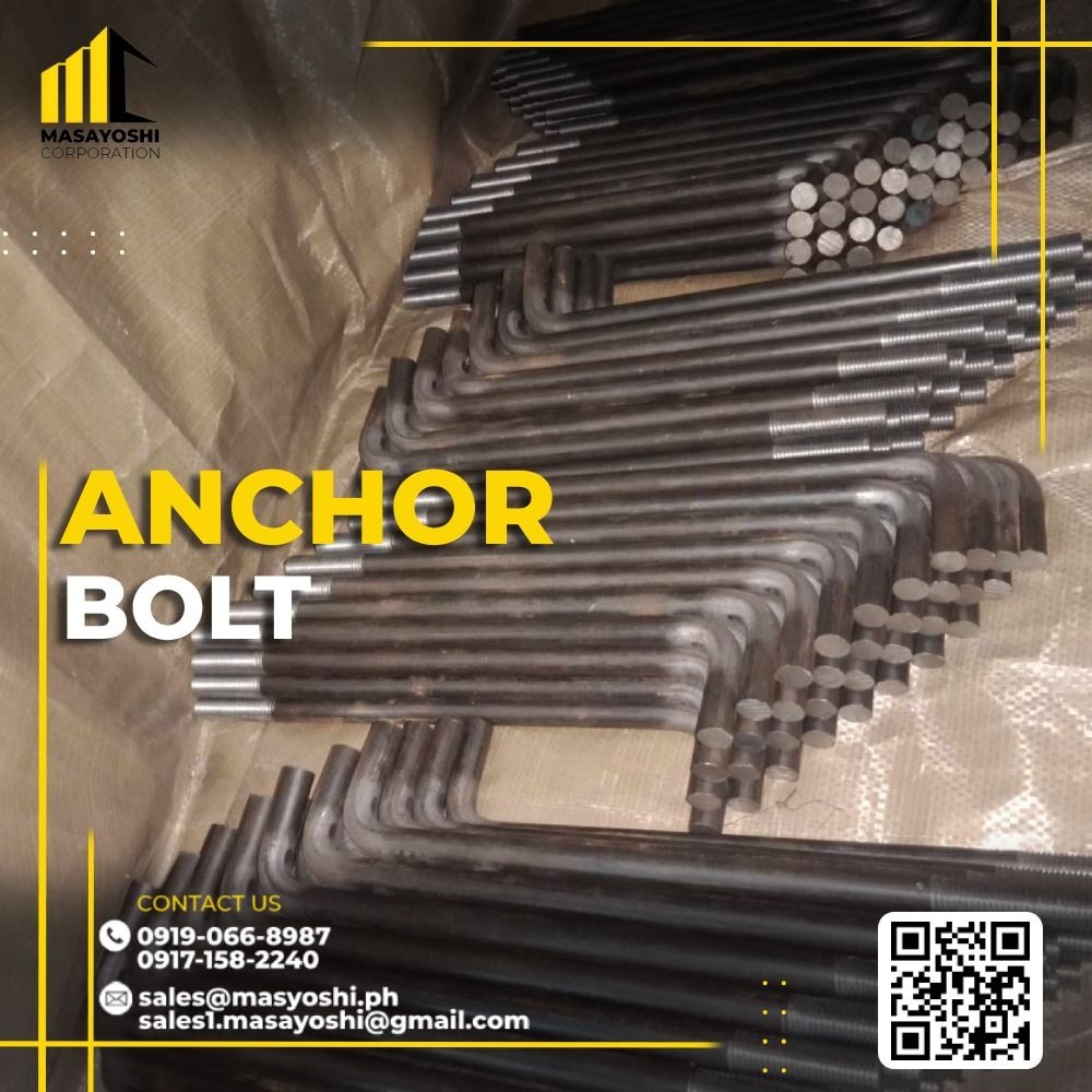Anchor Bolt M24 x 500L x 75mm thread x 100mm bend ASTM 4140 ...