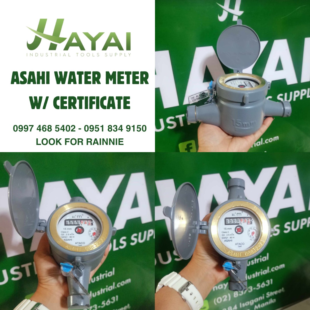ASAHI WATER METER W/CERTIFICATE, Commercial & Industrial, Industrial ...