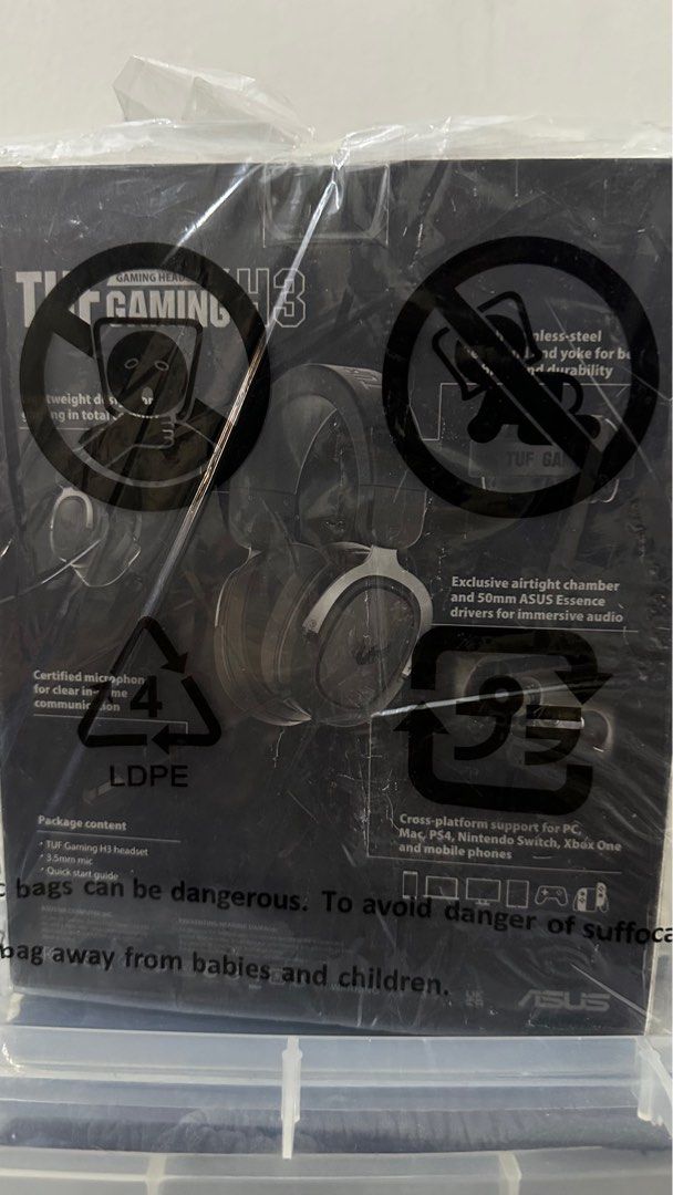 Asus TUF Gaming Headset H3 Brand New, Hobbies & Toys, Music & Media ...