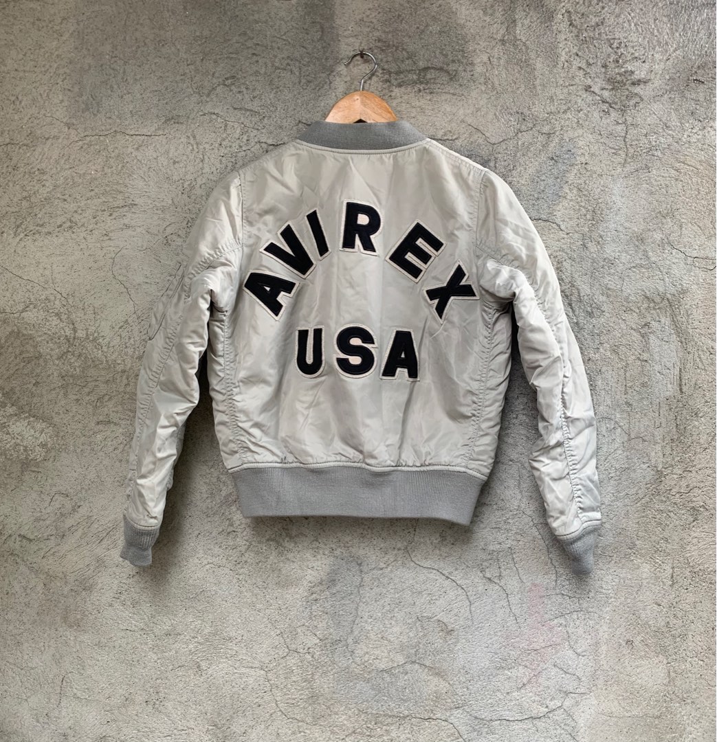 AVIREX MA-1 COMMERCIAL LOGO - BOMBER JACKET, Women's Fashion, Coats ...