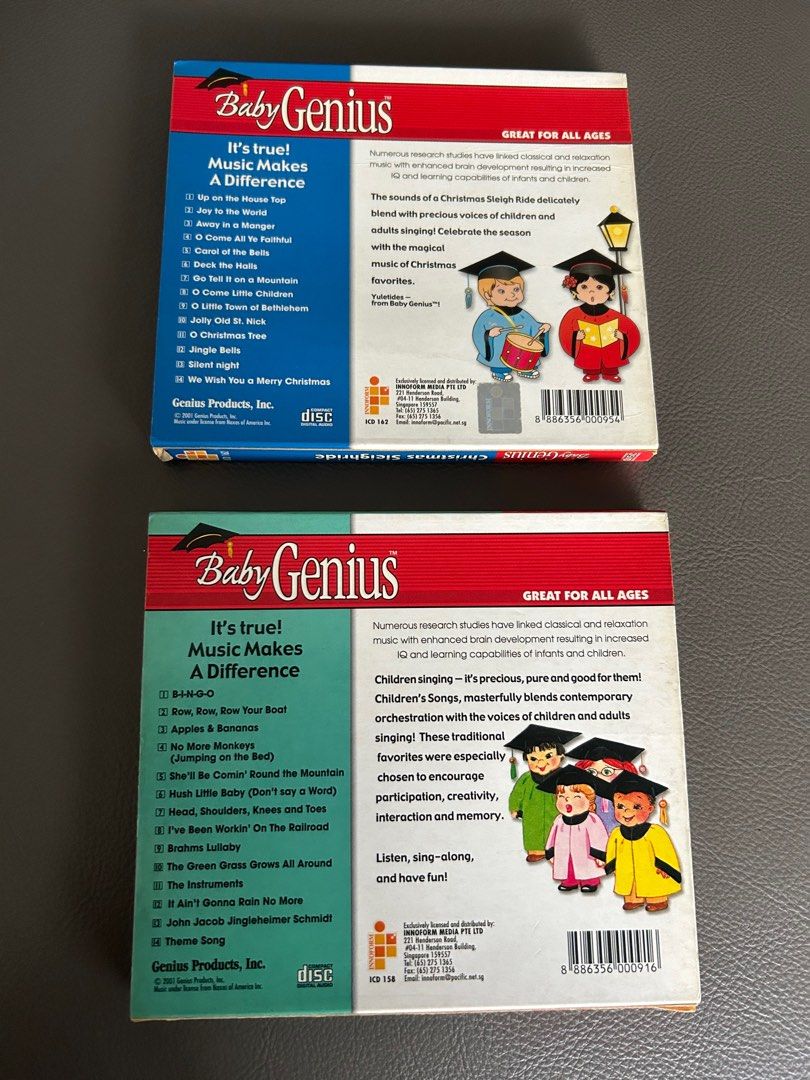 “Baby Genius” Songs CD, Hobbies & Toys, Music & Media, CDs & DVDs on ...