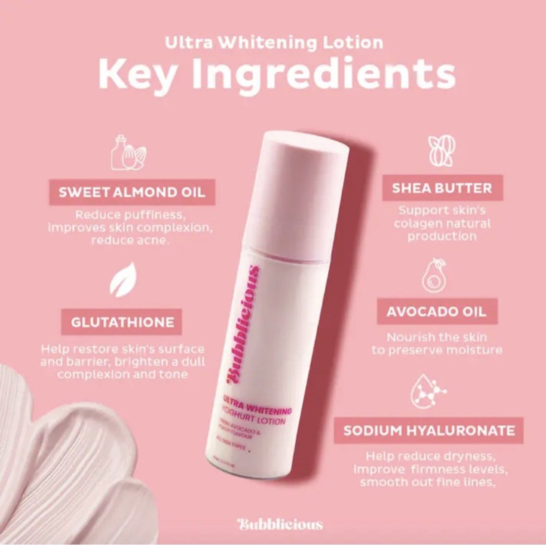 Bubblicious Whitening Lotion, Beauty & Personal Care, Bath & Body, Body ...