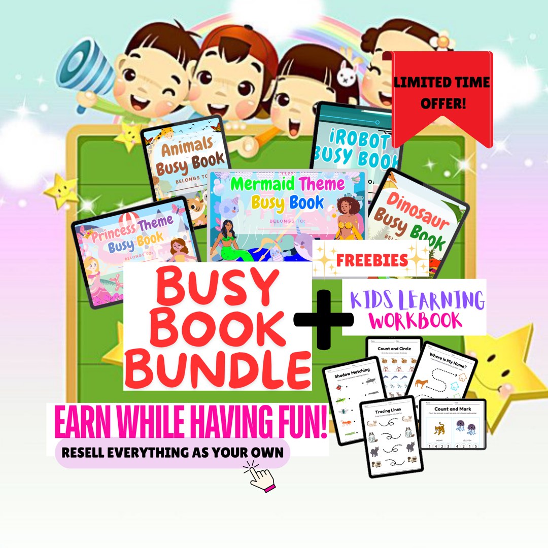 BUSY BOOK BUNDLE w/FREEBIES | PRINTABLE, Hobbies & Toys, Books ...