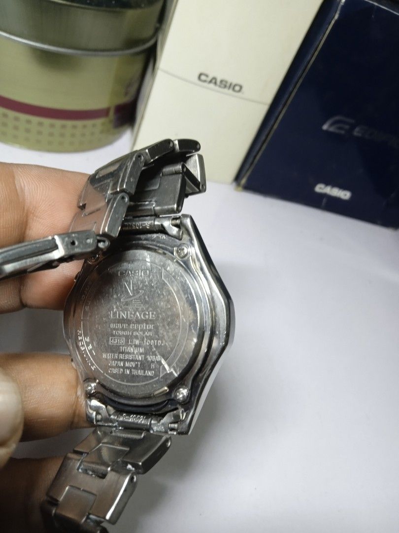 Casio LineAge Titanium, Men's Fashion, Watches & Accessories, Watches ...