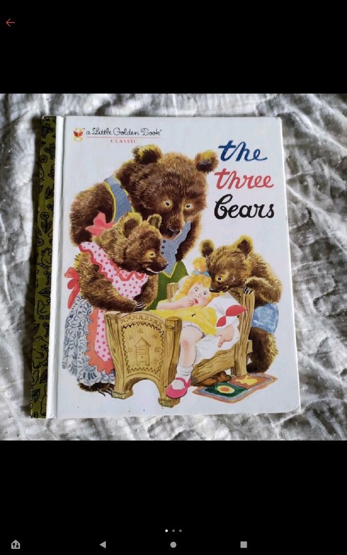 CLASSIC LITTLE GOLDEN BOOK: The Three Bears children's hardbound ...
