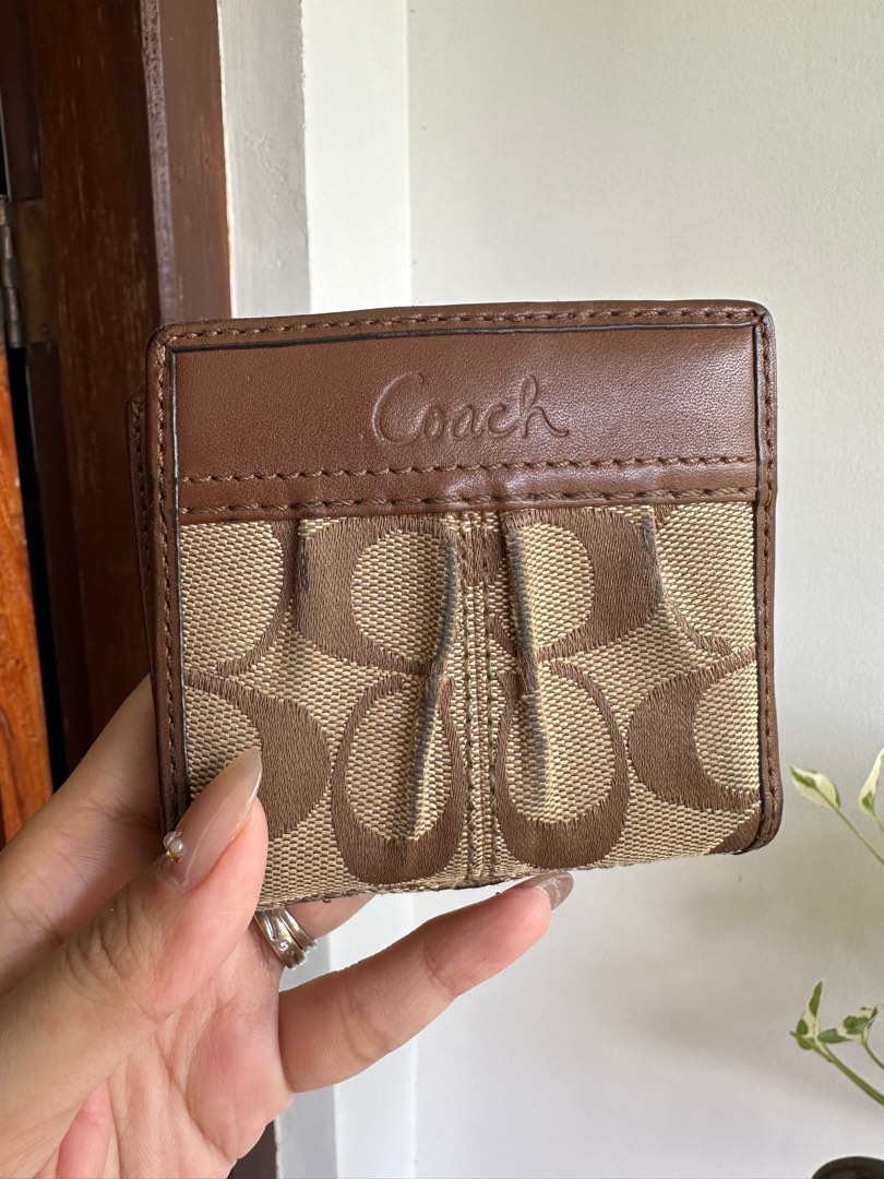 Coach mini wallet, Luxury, Bags & Wallets on Carousell