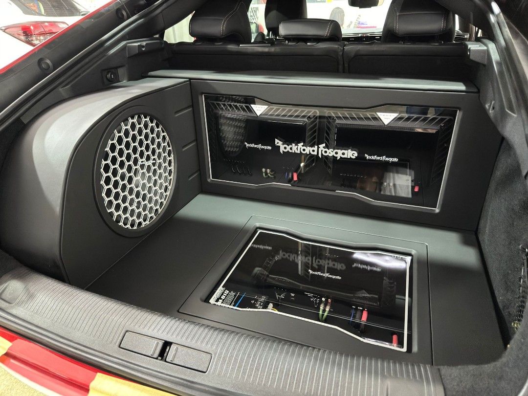 Customised display dsp amp sound system woodworks, Car Accessories ...