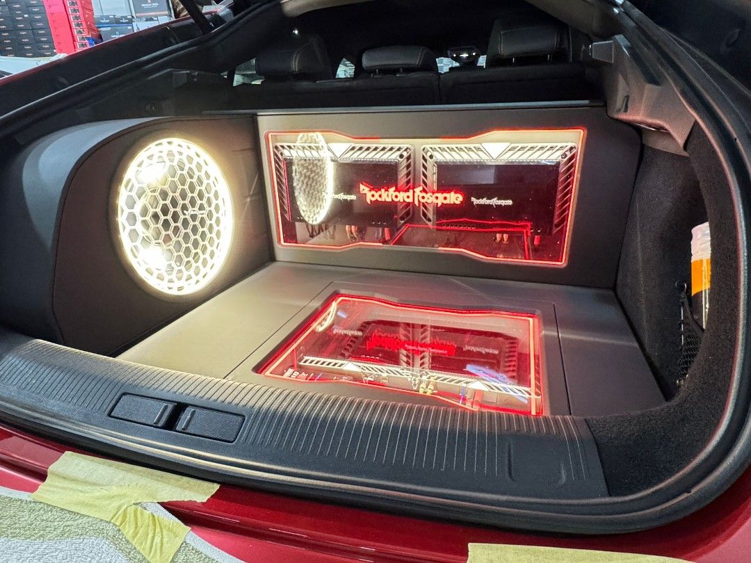 Customised display dsp amp sound system woodworks, Car Accessories ...