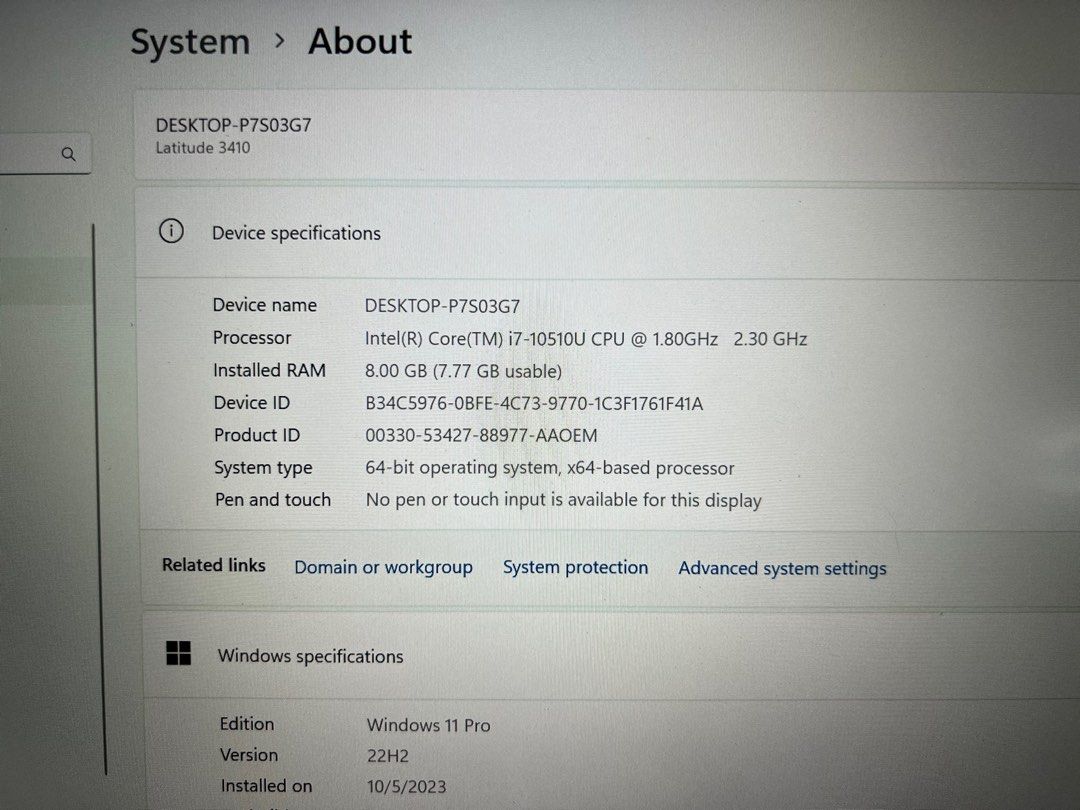 Dell Latitude 3410 Computers And Tech Laptops And Notebooks On Carousell