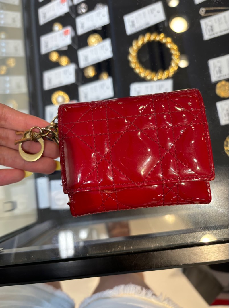 Dior Lotus Wallet - RED, Women's Fashion, Bags & Wallets, Wallets ...