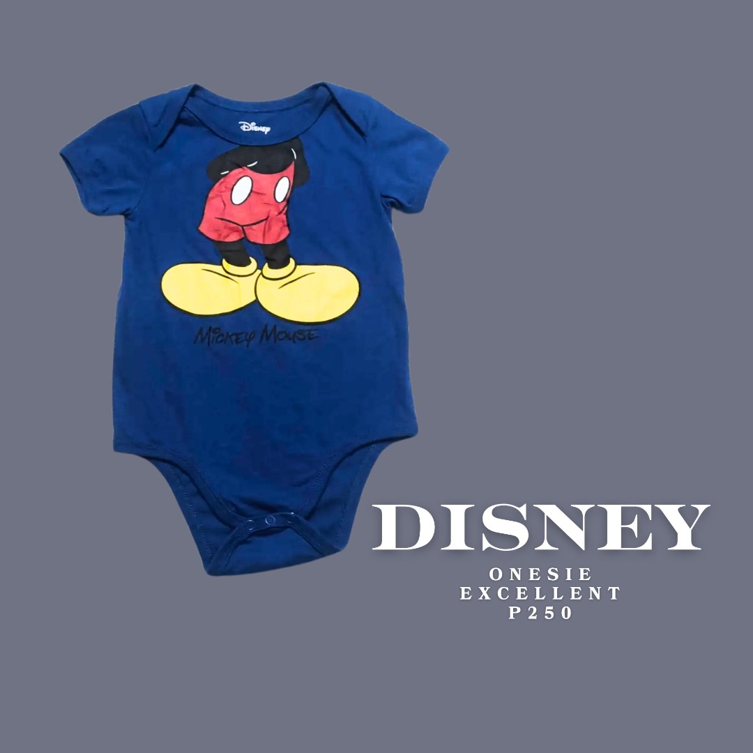DISNEY ONESIE BLUE, Babies & Kids, Babies & Kids Fashion on Carousell