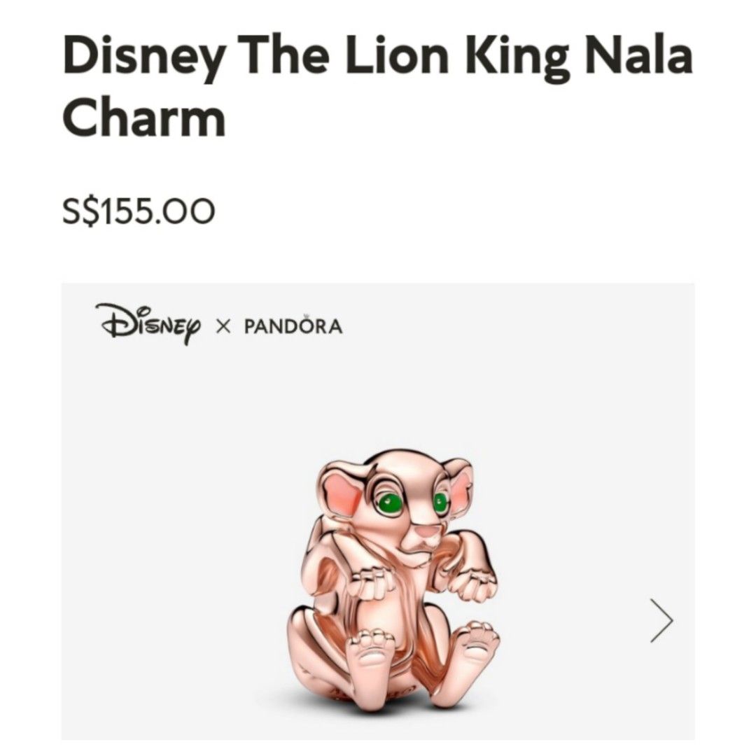 Disney The Lion King Nala Charm 783250C01, Women's Fashion, Jewelry ...