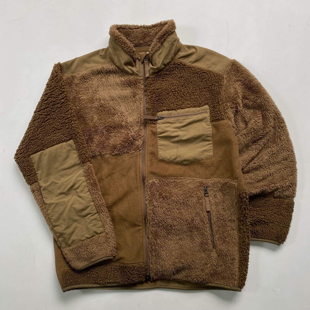 Engineered Garments x Uniqlo Brown Patchwork Fleece Tech 1, Men's ...