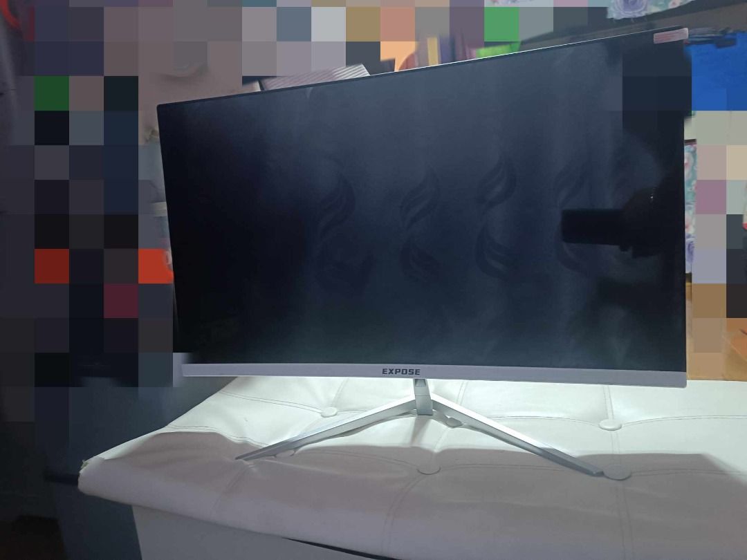EXPOSE Gaming 27" Inch Monitor PC Curved 75HZ FHD Frameless Monitor ...