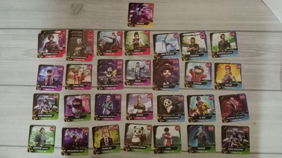 Free Fire x choki choki card, Hobbies & Toys, Toys & Games on Carousell