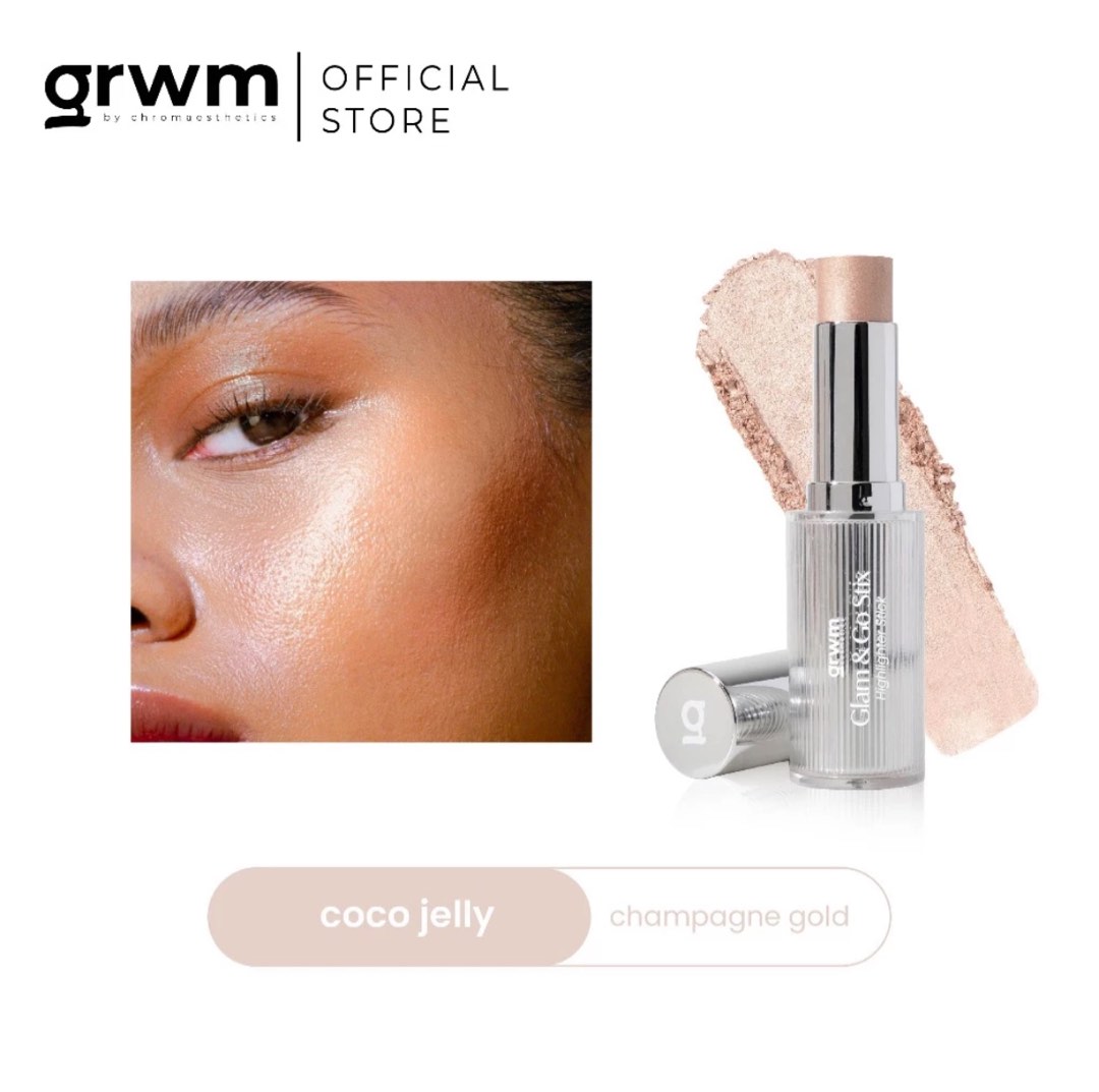 GRWM Cosmetics Glam & Go Stix Highlighter in Coco Jelly, Beauty ...