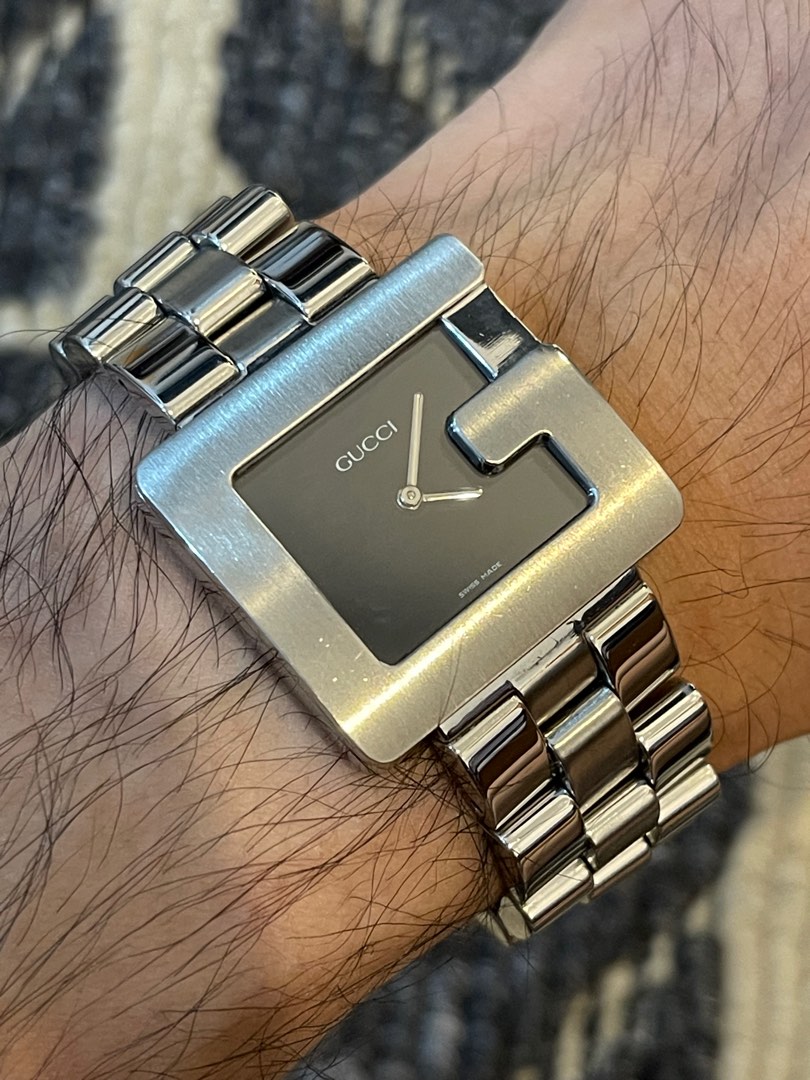 Gucci G frame 3600M steel, Men's Fashion, Watches & Accessories ...