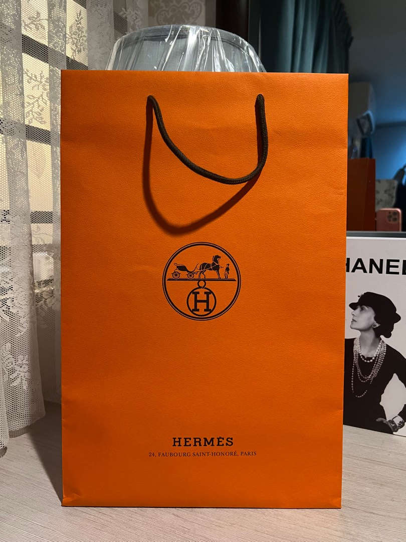 Hermes paper bag, Luxury, Accessories on Carousell